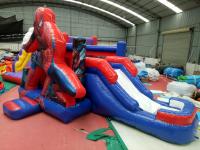 China Digital Printing Inflatable Castle And Water Slide For Adult Party Rental With Blower for sale