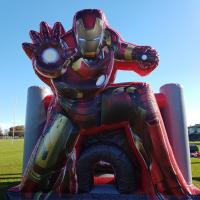 China Digital Printing Inflatable Castle And Water Slide For Adult Party Rental With Blower for sale
