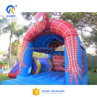 China Digital Printing Inflatable Castle And Water Slide For Adult Party Rental With Blower for sale