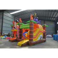 China Pirate Ship Sail Dry Slide Bouncy Castle Playground Jumping Castle With Slide 5 in 1 for sale