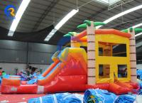 China Customized Logo Acceptable Portable Inflatable Bounce House with Slide and Blower for sale