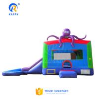 China Commercial Rental Bouncy House with Water Pool and Blower Age Range 8 to 13 Years for sale