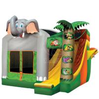 China Commercial Rental Bouncy House with Water Pool and Blower Age Range 8 to 13 Years for sale