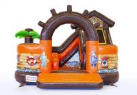 China Unisex Pirate Ship Inflatable Bouncy Castle Slide Combo for Kids Outdoor Playground for sale