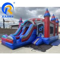 China Circus Theme Inflatable Bouncy Castle Slide Combo for Jumping Fun Max Capacity 100-500kg for sale