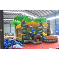 China Kids' Outdoor Adventure Inflatable Bouncer Water Slide with Dinosaur Bounce House for sale