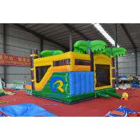 China Kids' Outdoor Adventure Inflatable Bouncer Water Slide with Dinosaur Bounce House for sale