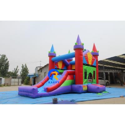 China Repair Kits Included Adult Inflatable Bouncy Castle with Water Slide and Bouncer for sale