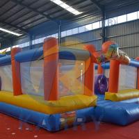 China Portable PVC Bouncer Slide Combo with Obstacle Course and Inflatable Climbing Wall for sale