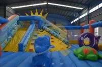 China Portable PVC Bouncer Slide Combo with Obstacle Course and Inflatable Climbing Wall for sale