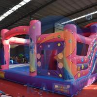China Directly Sell Pink Princess Inflatable Castle Jumping Bounce House for Kids' Amusement for sale