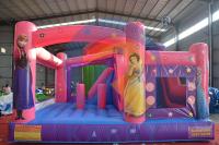 China Directly Sell Pink Princess Inflatable Castle Jumping Bounce House for Kids' Amusement for sale