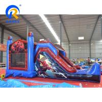 China Unisex Spiderman Water Inflatable Bouncer Slide Combo with Wet/Dry Option for sale