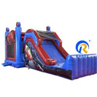 China Features PORTABLE Spider-Man Inflatable Bounce House with Slide and Jumping Castle for sale