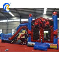 China Features PORTABLE Spider-Man Inflatable Bounce House with Slide and Jumping Castle for sale