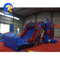 China Features PORTABLE Spider-Man Inflatable Bounce House with Slide and Jumping Castle for sale