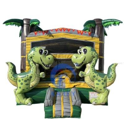 China Commercial Grade PVC Kids Jumper Bouncer Dinosaur Inflatable Bounce House with Blower for sale