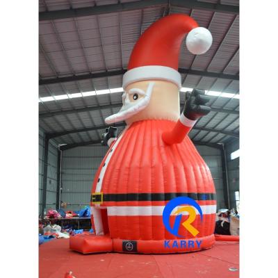 China Large Santa Claus Inflatable Bouncer House Combo Perfect for Kids Outdoor Playground for sale