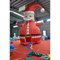 China Large Santa Claus Inflatable Bouncer House Combo Perfect for Kids Outdoor Playground for sale