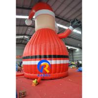 China Large Santa Claus Inflatable Bouncer House Combo Perfect for Kids Outdoor Playground for sale