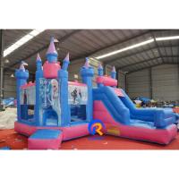 China 14 Years up Commercial Inflatable Frozen Bounce House with Slide Combo OEM Accepted for sale