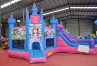 China 14 Years up Commercial Inflatable Frozen Bounce House with Slide Combo OEM Accepted for sale