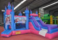China 14 Years up Commercial Inflatable Frozen Bounce House with Slide Combo OEM Accepted for sale