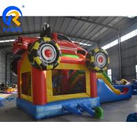 China Indoor and Outdoor Kids Game Amusement Commercial Car Inflatable Castle Combo with Slide for sale