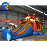 China Indoor and Outdoor Kids Game Amusement Commercial Car Inflatable Castle Combo with Slide for sale