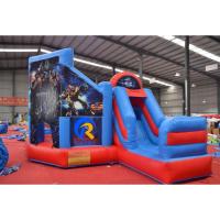 China Kids Water Jumper Bouncer PORTABLE Robot Theme Inflatable Bounce House with Slide for sale