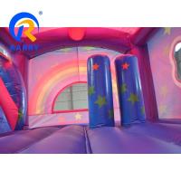 China Digital Printing Inflatable Rainbow Unicorn Bouncy House Slide Combo for Indoor Party for sale
