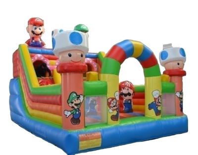 China Commercial Grade 6*4m Performance Inflatable Bouncy Castle with Obstacle Slide Combo for sale