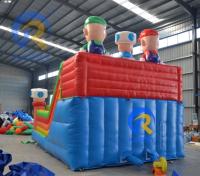 China Commercial Grade 6*4m Performance Inflatable Bouncy Castle with Obstacle Slide Combo for sale