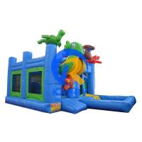 China 2024 16ft Jumping Inflatable Castle Slide Combo with Pool/Inflatable Bouncer Castle for sale