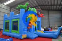China 2024 16ft Jumping Inflatable Castle Slide Combo with Pool/Inflatable Bouncer Castle for sale