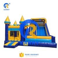 China Commercial Inflatable Water Slide Mini Castle Combo with Repair Kits and Party Events for sale