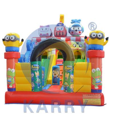 China PORTABLE Fun City Park Inflatable Bouncer Combo With Slide For Children's Entertainment for sale