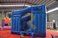 China Custom Logo Accepted Inflatable Bounce House with Two Slides According to Your Needs for sale