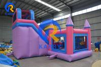 China 7x6x4.5m Outdoor Commercial Inflatable Bouncy Castle with Slide and Blower Included for sale