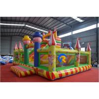 China Kids in Outdoor Amusement Park Inflatable Circus Jumping Bouncer with Slide for sale