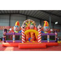 China Kids outdoor playground inflatable castle slide combo bounce house with slide for sale