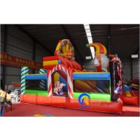 China Kids outdoor playground inflatable castle slide combo bounce house with slide for sale