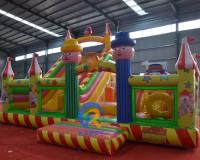 China Newly Designed Outdoor Commercial Mini Purple Little Monster Bouncy Castle Slide Combo for sale