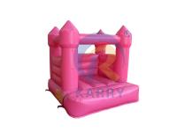 China EN71/CE Certified White Commercial Inflatable Bouncy Castle with Slide and Ball Pool for sale