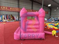 China EN71/CE Certified White Commercial Inflatable Bouncy Castle with Slide and Ball Pool for sale
