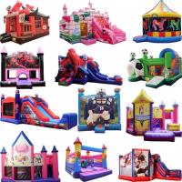 China Children's Amusement Park Trampoline with Internal Slide Customized Jungle Lion King for sale