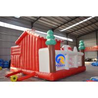 China Outdoor Merry Christmas Theme Tree Castle Inflatable Bounce House for Kids and Adults for sale