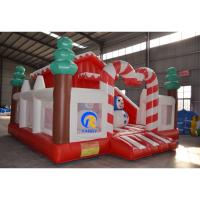 China Outdoor Merry Christmas Theme Tree Castle Inflatable Bounce House for Kids and Adults for sale