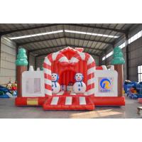 China Outdoor Merry Christmas Theme Tree Castle Inflatable Bounce House for Kids and Adults for sale