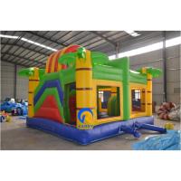 China Customize Accepted Cartoon Lion PVC Inflatable Bouncer Slide Combo for Children's Play for sale